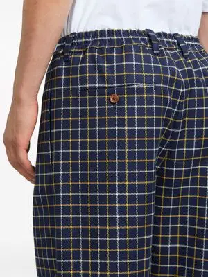 Marni Check-pattern Straight-leg Trousers