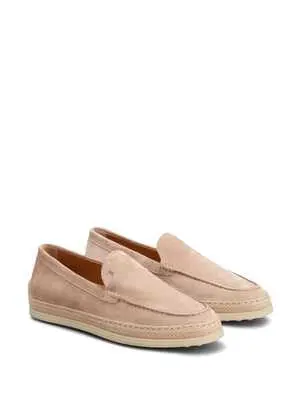 TOD'S Logo-debossed Leather Loafers - Neutrals