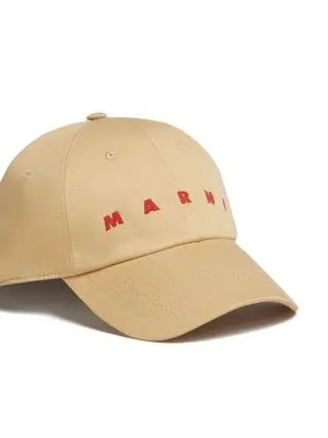 Marni Logo-embroidered Baseball Cap - Brown
