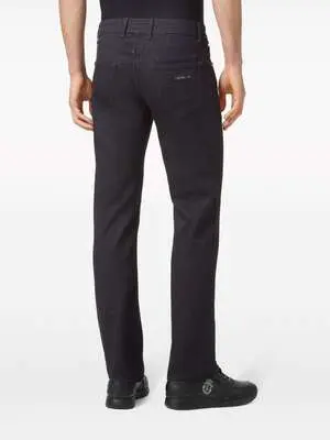 BILLIONAIRE Low-rise Straight-leg Jeans - Blue