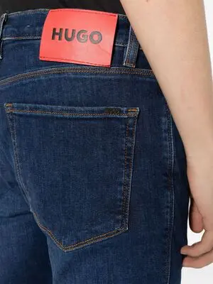 Hugo Mid-rise Tapered-leg Jeans