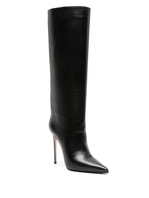 LE SILLA Eva 120mm Knee-length Leather Boots - Black