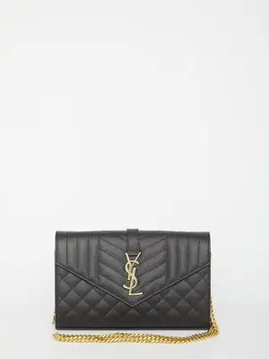 Saint Laurent Monogram Pouch - Black