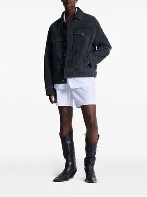 Balmain Ripped-detail Denim Jacket
