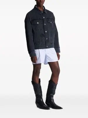 Balmain Ripped-detail Denim Jacket