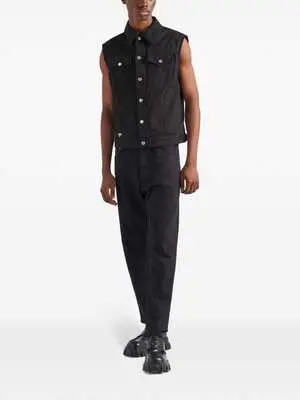 Prada Button-up Denim Gilet