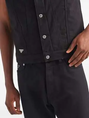 Prada Button-up Denim Gilet