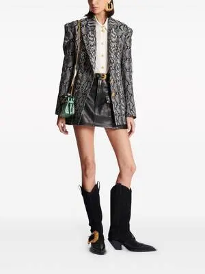 Balmain Snakeskin-print Blazer