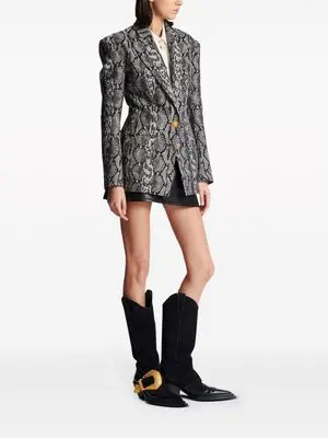 Balmain Snakeskin-print Blazer