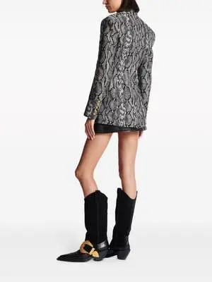 Balmain Snakeskin-print Blazer