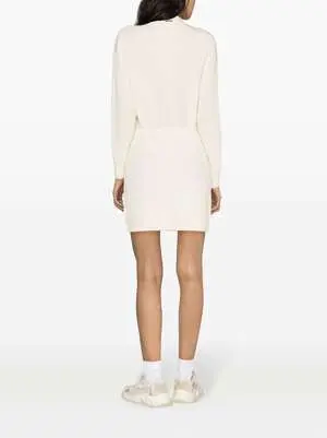 Michael Kors High-waisted Ribbed Skirt - Neutrals