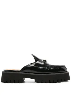 Gucci Horsebit Leather Loafer Mules