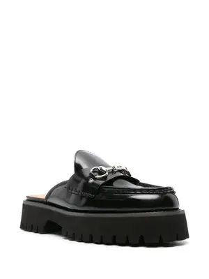 Gucci Horsebit Leather Loafer Mules