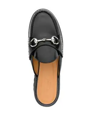 Gucci Horsebit Leather Loafer Mules