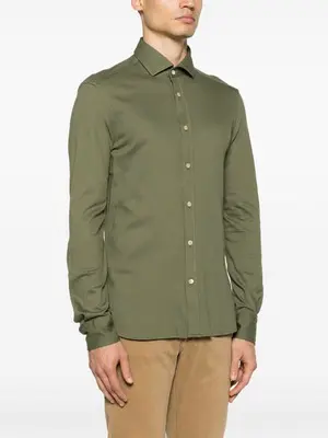 Boglioli Long-sleeve Piqué Cotton Shirt