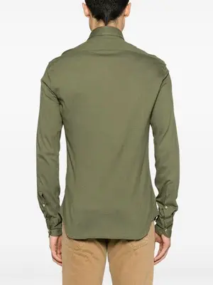 Boglioli Long-sleeve Piqué Cotton Shirt