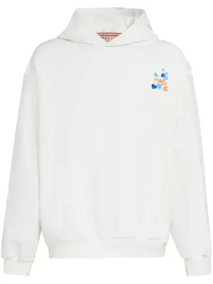 Marni Logo-print Hoodie - White