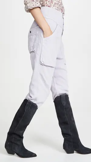 Isabel Marant Étoile Denvee Knee High Boots - Faded Black