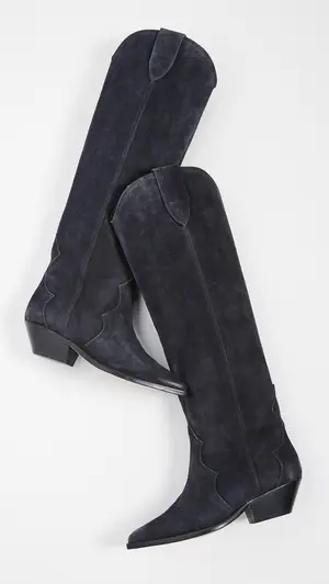 Isabel Marant Étoile Denvee Knee High Boots - Faded Black