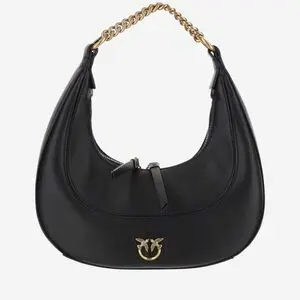 Pinko PINKO MINI BRIOCHE HOBO BAG - Nero