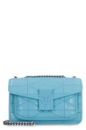 Mcm MCM TRAVIA LEATHER CROSSBODY BAG - Blue