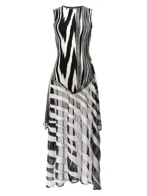 Missoni MISSONI Tray Patterned Bodysuit - Whiteblack