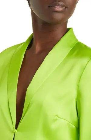 SOMETHING NEW Naomi Satin Button-up Shirt