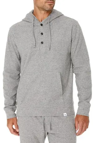 7 Diamonds Generation Twill Knit Hoodie - Grey