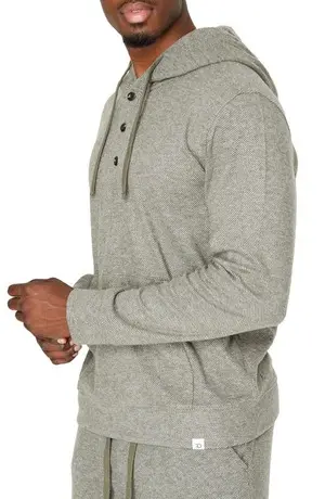7 Diamonds Generation Twill Knit Hoodie - Olive