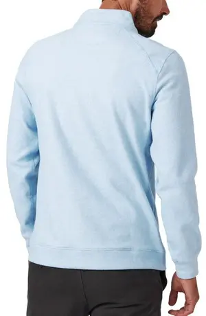7 Diamonds Generation Quarter Zip Top - Light Blue