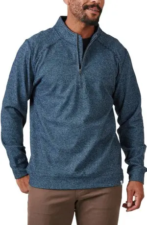 7 Diamonds Generation Quarter Zip Top - Navy