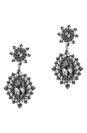 DEEPA GURNANI Deepa Gurnani Alianah Crystal Drop Earrings