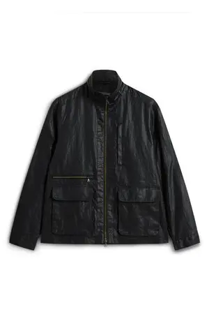 John Varvatos Irving Coated Linen Jacket