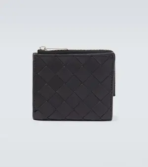 Bottega Veneta Intrecciato Leather Bifold Wallet - Black