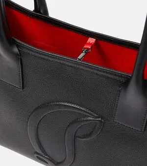 CHRISTIAN LOUBOUTIN By My Side Large Leather Tote - Black
