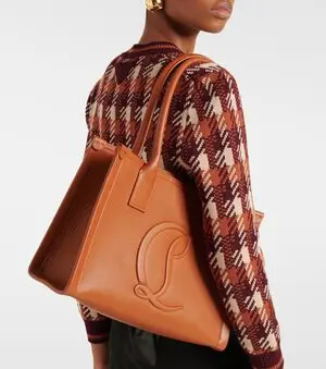 CHRISTIAN LOUBOUTIN By My Side Large Leather Tote - Brown