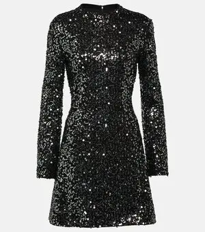 Simkhai Safia Sequined Mini Dress - Black