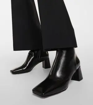 GIANVITO ROSSI Freeda Leather Ankle Boots