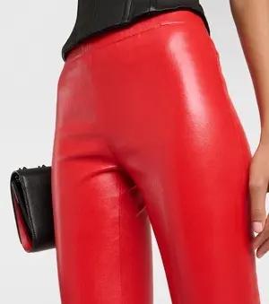Stouls Cropped Leather Pants