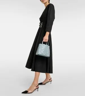 Alaïa Mina 20 Vienne Wave Leather Shoulder Bag