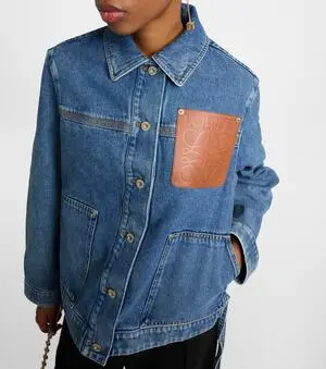 Loewe Anagram Denim Jacket - Blue