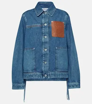 Loewe Anagram Denim Jacket - Blue