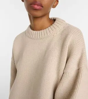 THE ROW Ophelia Wool And Cashmere Sweater - Beige