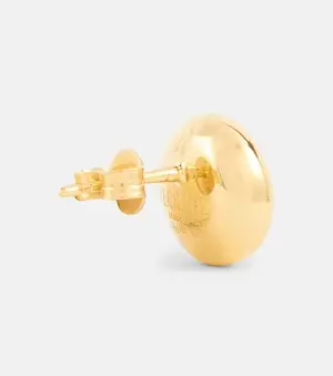 Loewe Anagram Pebble Sterling Silver Stud Earrings - Gold