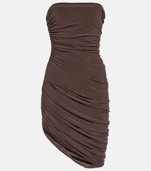 Norma Kamali Diana Strapless Mini Dress