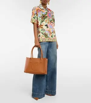 CHRISTIAN LOUBOUTIN By My Side Large Leather Tote Bag - Brown