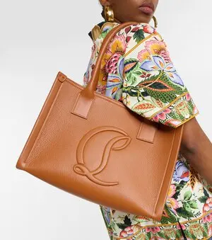 CHRISTIAN LOUBOUTIN By My Side Large Leather Tote Bag - Brown