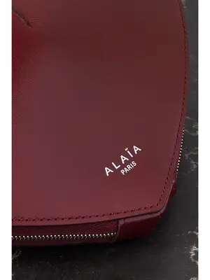 Alaïa Le Coeur Leather Shoulder Bag - Burgundy