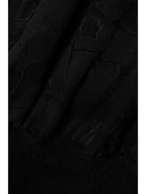 Alaïa Archetypes Hooded Satin-jacquard Bodysuit
