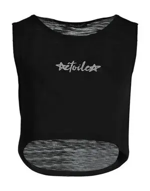 HAPPINESS Sleeveless Knit Crop Top